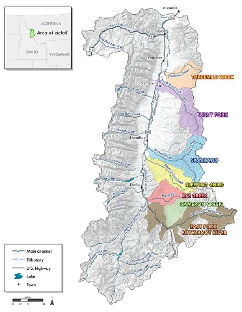 Where We Work - Bitterroot Water Partnership